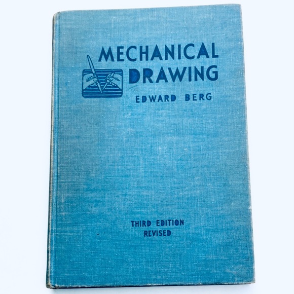 Vintage | Other | Vintage Edward Berg Mechanical Drawing Book 958 Third ...